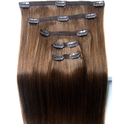 Hairshop Волосы на заколках 4.0 5Stars 50 см (110гр) (Темный шоколад)
