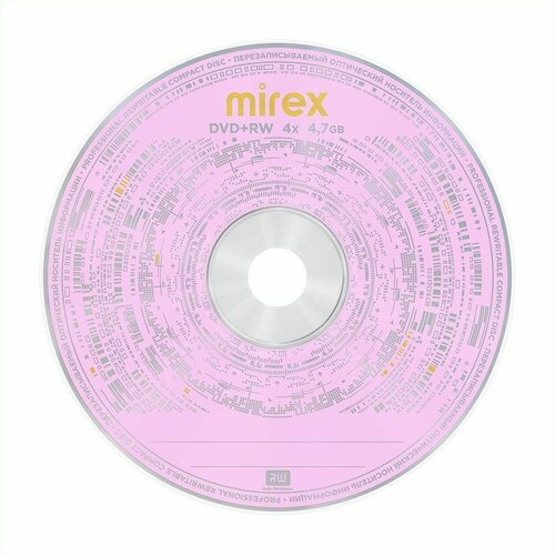 Диски DVD+RW Mirex Brand 4X 4,7GB Slim case