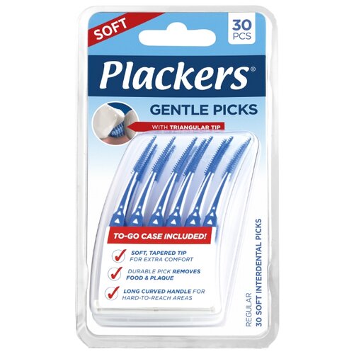 Силиконовые межзубные ершики Plackers Gentle Picks