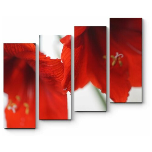 Модульная картина Красные цветы170x147