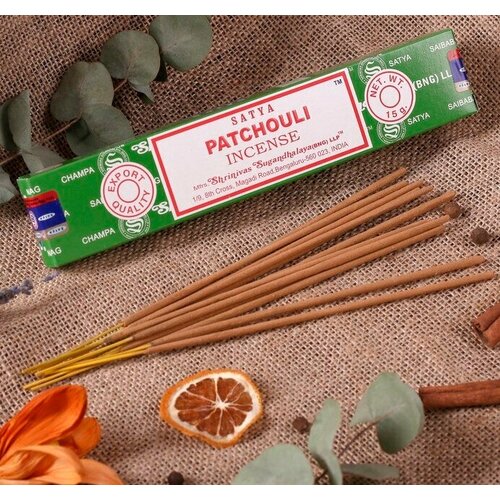 Ароматические палочки / Благовония "Сатья Пачули / Satya Natural Patchouli"/ Ароматы для дома