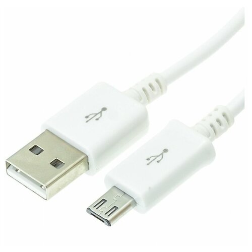 Дата-кабель USB-MicroUSB, 1 м, белый