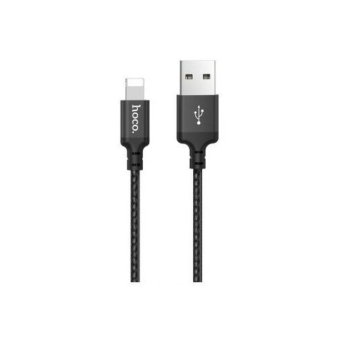 HOCO кабели HC-62820 X14 USB кабель Lightning 1m 2A Нейлон Black