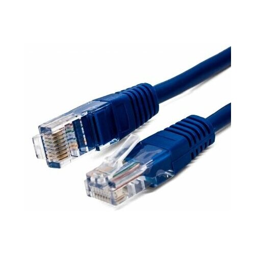 Патч-корд U/UTP 5e кат. 3м Filum FL-U5-3M-BL, кабель для интернета, 26AWG(7x0.16 мм), омедненный алюминий (CCA), PVC, синий