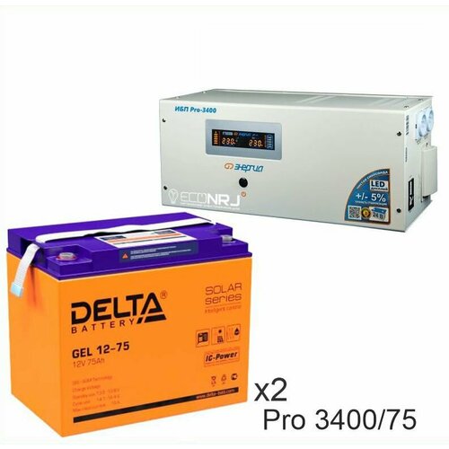 Энергия PRO-3400 + Аккумуляторная батарея Delta GEL 12-75