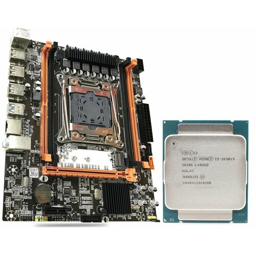 Материнская плата ATERMITER X99 D4 + процессор 8 ядер 16 потоков Xeon E5-2630 v3