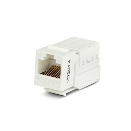 Вставка KJNE-8P8C-C5e-90-WH Keystone Jack RJ45(8P8C) кат. 5e 110 IDC зад. с помощью NE-TOOL бел. | код 46653 | Hyperline (3шт. в упак.)