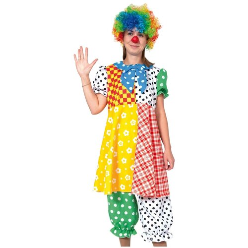 Карнавальный костюм "Клоунесса Клуня", взрослый, размер М (46-48; рост 165 см.)