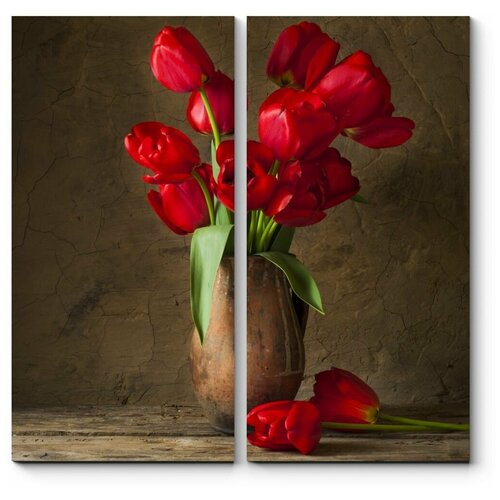 Модульная картина Прекрасные тюльпаны 60x60