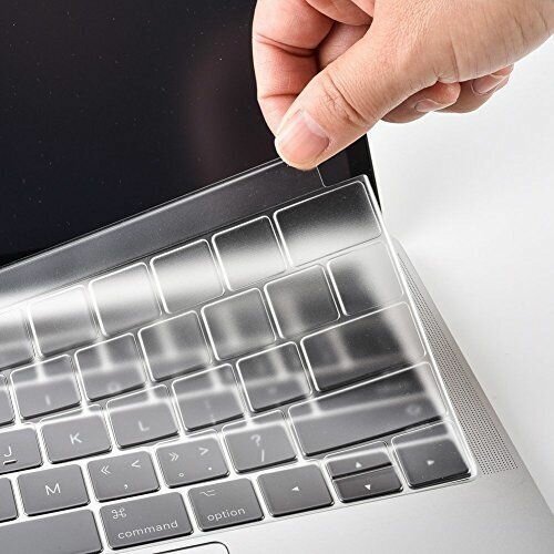 Накладка защитная на клавиатуру для MacBook (2008-2017) вертикальный Enter прозрачная