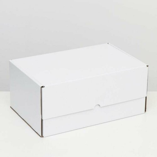 Коробка самосборная "Почтовая", белая, 40 х 27 х 18 см