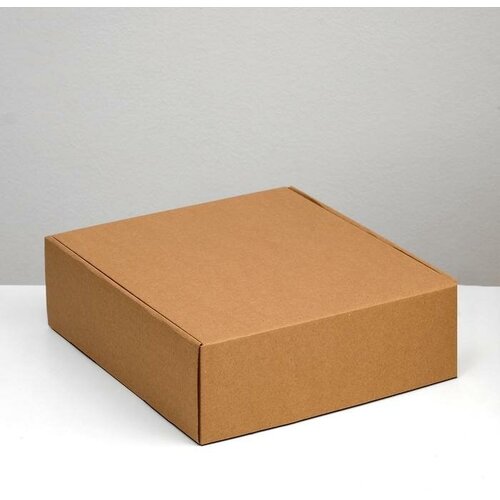Коробка самосборная, крафт, 29,5 х 28,5 х 9,5 см 5 шт