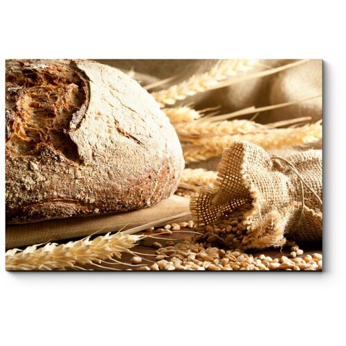 Модульная картина Горячий ароматный хлеб 120x80