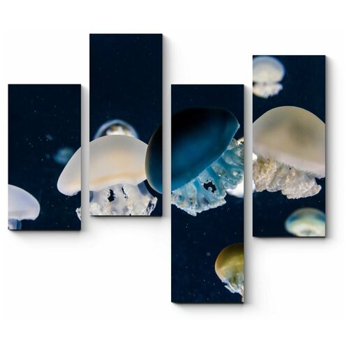 Модульная картина Красивые медузы144x135