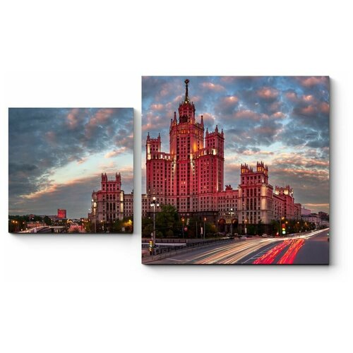 Модульная картина Величественная Москва80x48