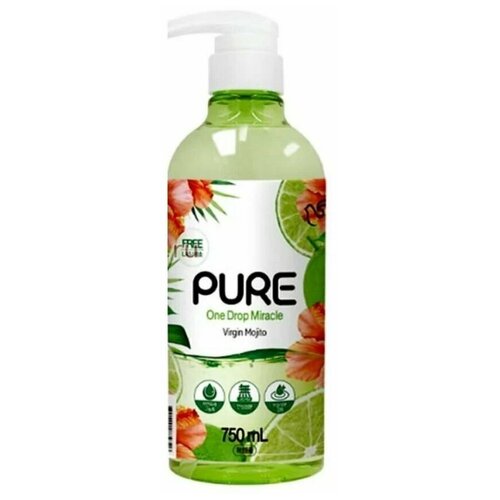 PIGEON Pure virgin mojito средство для мытья посуды концентрированное, мохито, 750 мл