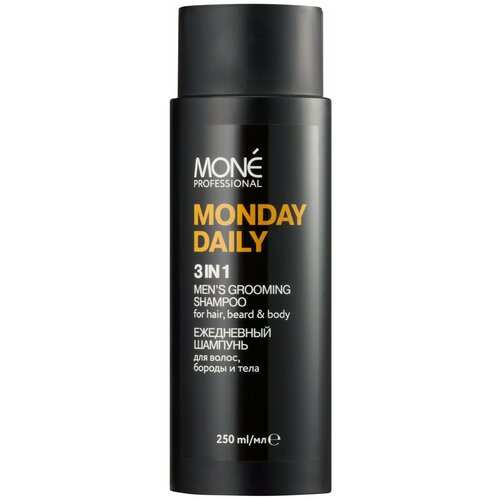 MONE PROFESSIONAL Monday Daily 3 in 1 Ежедневный шампунь для мужчин, 250 мл