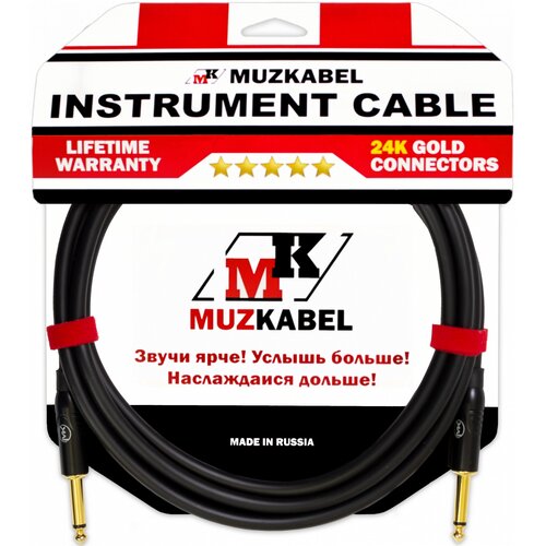 Инструментальный кабель MUZKABEL TJCIK3 - 5 метров, JACK - JACK