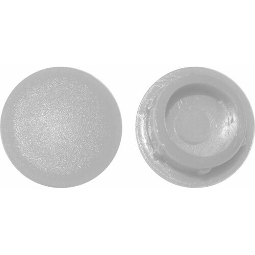 Пластиковая заглушка под отверстие диаметром 12 мм, белого цвета, с диаметром шляпки 15 мм (30шт)