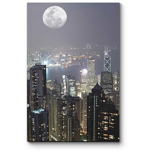 Модульная картина Ночные огни города100x150