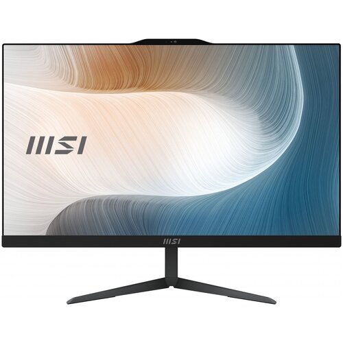 MSI Моноблок MSI Modern AM242TP 12M-086XRU 23.8" Full HD Touch i5 1240P (1.7) 16Gb SSD512Gb Iris Xe noOS GbitEth WiFi BT 120W клавиатура мышь Cam черный 1920x1080