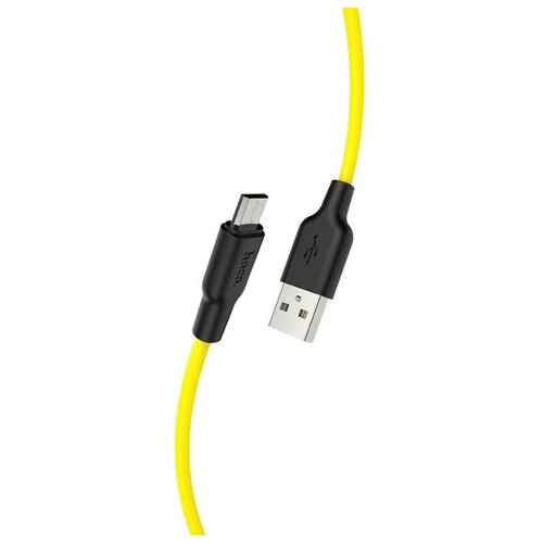 Кабель MicroUSB X21 Plus Silicone charging cable for Micro 1m Желтый