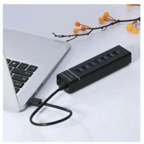 USB-концентратор USB 3.0 Type-C на 7 портов / Разветвитель для компьютера / ХАБ-разветвитель для ПК / Ноутбука