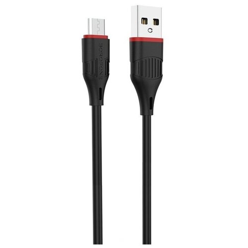 Кабель Borofone BX17 for Micro-USB , 1 м, черный