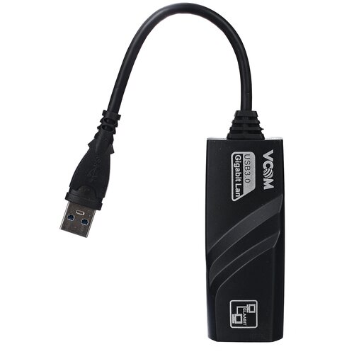 Кабель-переходник USB 3.0 (Am) --> LAN RJ-45 Ethernet 1000 Mbps, VCOM