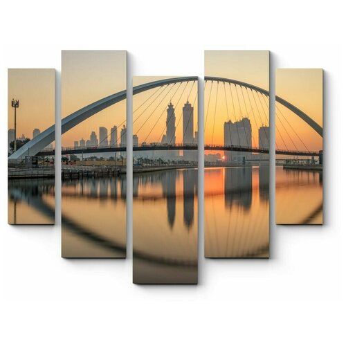 Модульная картина Панорама Дубая 211x171