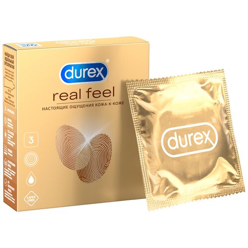 Презервативы Durex RealFeel для естественных ощущений, 3 шт.
