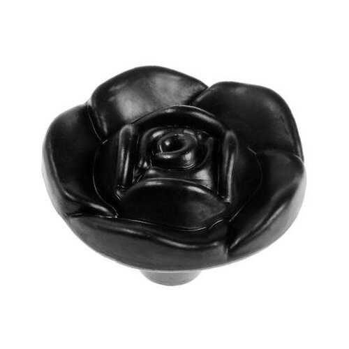 Тундра Ручка кнопка тундра Rose 01, черная