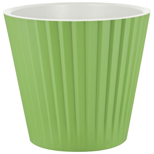 Горшок пластиковый для цветов INGREEN коллекция Sand / Объем 10,5 л, диаметр 28 см / Цвет зелёная фисташка