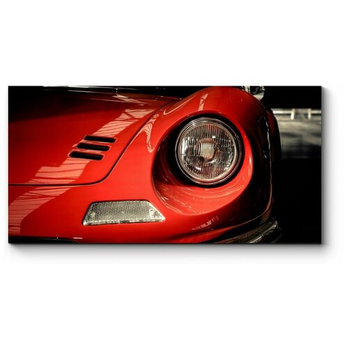 Модульная картина Фронтальные детали Ferrari 100x50
