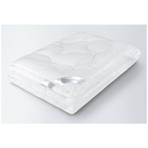 Одеяло силиконизированное волокно 1,5-спальное (140x205 см) "Валенсия", чехол - поликоттон (80% хлопок, 20% п/э), Ecotex