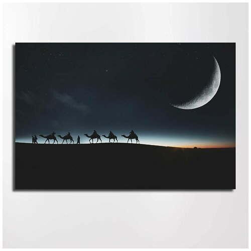 Картина на Стекле - "Арабская ночь", размер 70х45 см