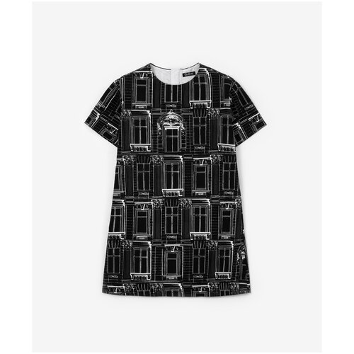 Платье Gulliver, размер 122, черный
