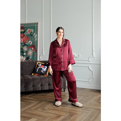 Пижама  Pijama Story, размер XL, бордовый