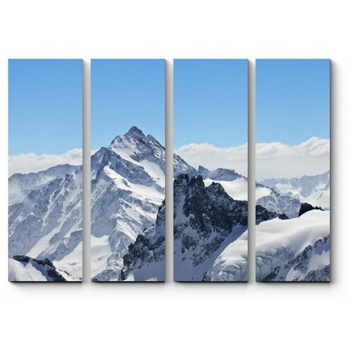 Модульная картина Зимний пейзаж на Маттерхорне 130x98