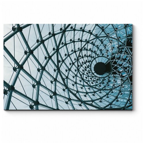 Модульная картина Стеклянный купол бизнес-центра 50x33