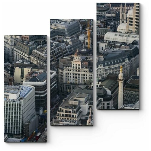 Модульная картина Вечерний Лондон с высоты 80x85