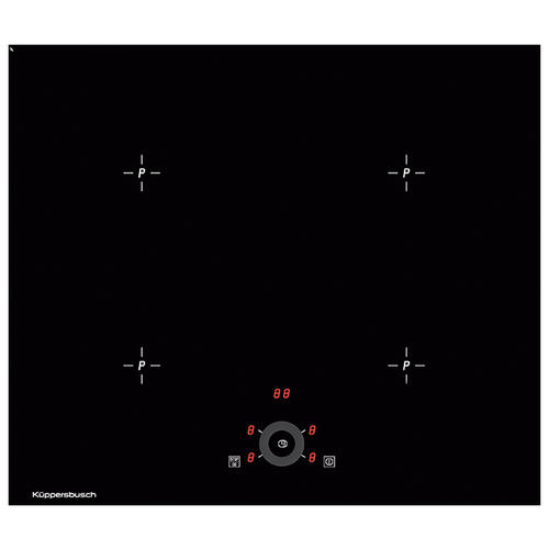 Индукционная варочная панель Kuppersbusch KI 6330.0 SE, цвет панели черный, цвет рамки черный