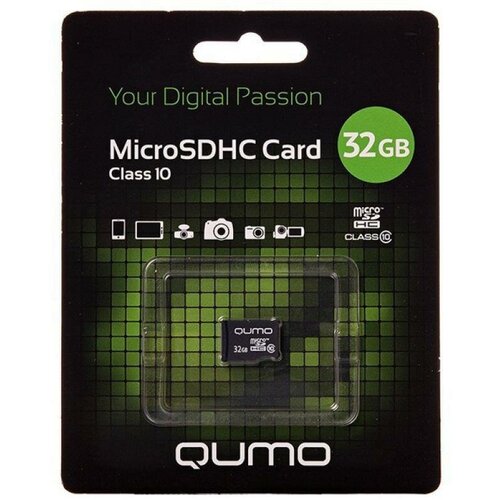 Карта памяти QUMO 21617 Micro SDHC 32 Gb Class 10 без адаптера, 1шт