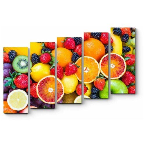 Модульная картина Сочные фрукты100x70