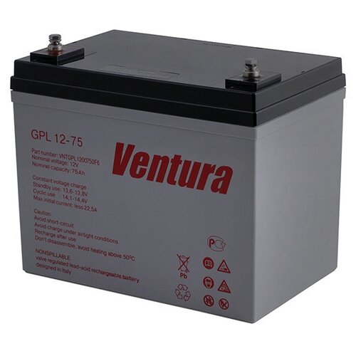 Аккумуляторная батарея Ventura GPL 12-75 12В 75 А·ч