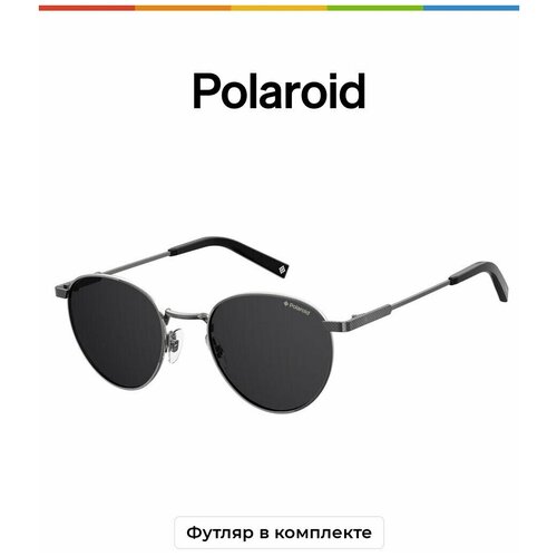 Солнцезащитные очки Polaroid, мультиколор, серый