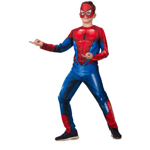 Карнавальный костюм детский 5093 Человек Паук (без мускул). Марвел р.116-60 для мальчиков, супер герой, на праздник