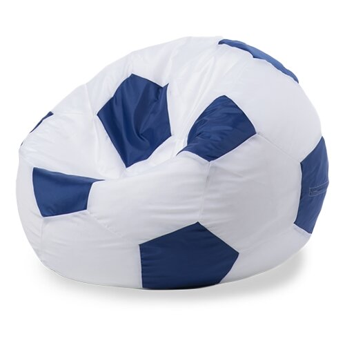 Чехол Пуффбери для кресла-мешка "Мяч" размер XXL, белый/синий