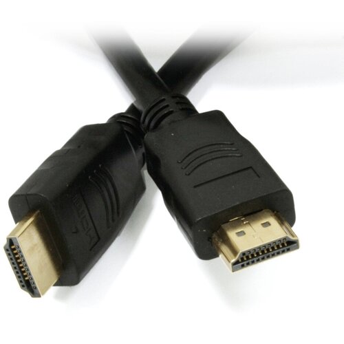 Кабель HDMI-HDMI v1.4 1.8м черный, экран