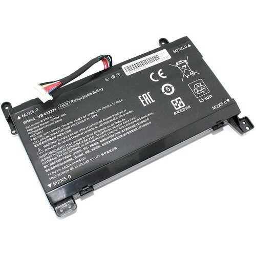 Аккумуляторная батарея TPN-Q195, HSTNN-LB8A, FM08 для ноутбука HP Omen 17-AN Series (16 pin) 4400mAh